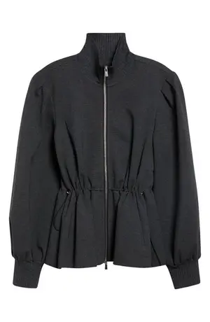 TOCCIN Ida Drawstring Waist Zip Jacket