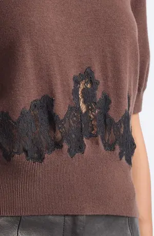 TOCCIN Vika Short Sleeve Merino Wool Sweater