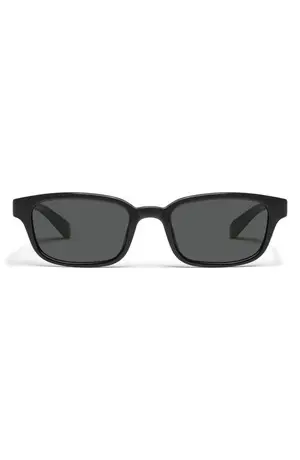Quay Gender Inclusive Flow State Polarized Square Sunglasses - Black/smoke Polarized