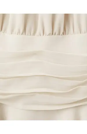 Mango Pleated Detail Sleeveless Dress