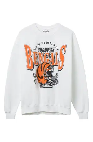 Junk Food Cincinnati Bengals Graphic Sweatshirt - White