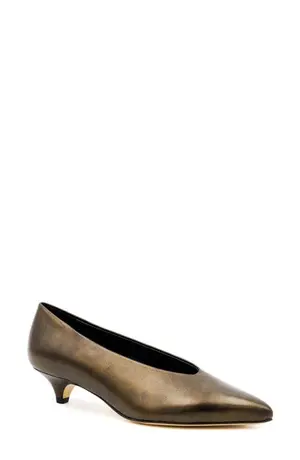 AMALFI BY RANGONI Accorto Leather Pump Chestnut