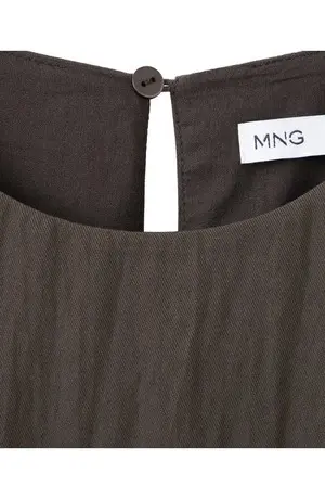 Mango Belted Sleeveless Asymmetric Dress