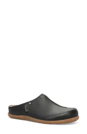 TAOS Upside Leather Mule Black