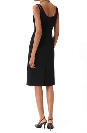 Versace Grain De Poudre Wool Minidress