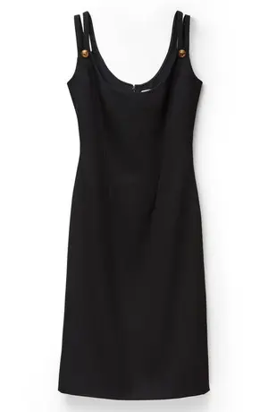 Versace Grain De Poudre Wool Minidress