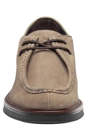 Johnston & Murphy Brady Moc Toe Shoe - Gray Suede