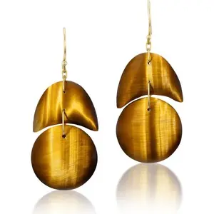 TEN THOUSAND THINGS Arp Drop Earrings - Tiger's Eye