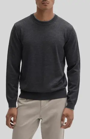 Robert Barakett Thomas Crewneck Sweater Charcoal