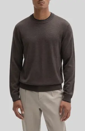 Robert Barakett Thomas Crewneck Sweater Espresso