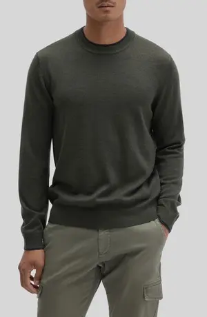 Robert Barakett Thomas Crewneck Sweater Olive