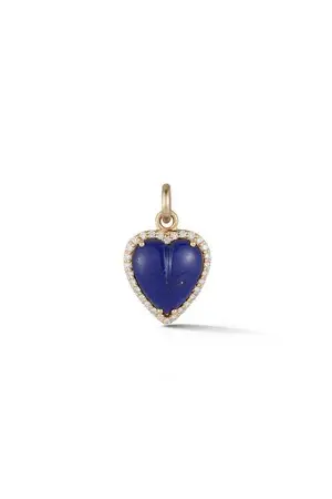 STORROW Alana Heart Charm With And Diamond - Lapis