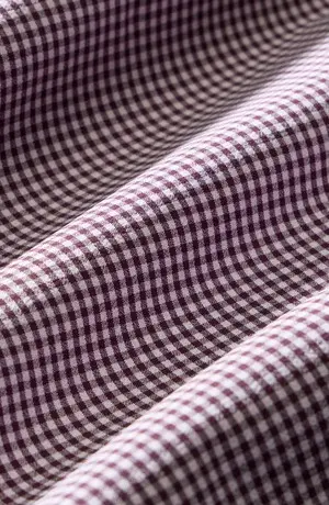 Mizzen+main Leeward Trim Fit Gingham Performance Button-up Shirt - Merlot Peter Gingham