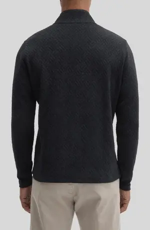 Robert Barakett Avila Quarter Zip Pullover - Black