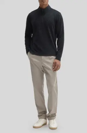 Robert Barakett Avila Quarter Zip Pullover - Black