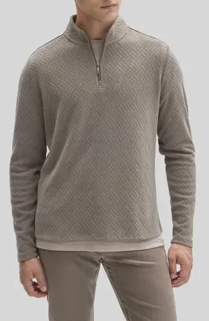 Robert Barakett Avila Quarter Zip Pullover Sequoia
