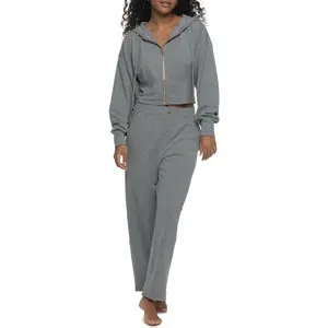 Felina Emery Hoodie & Pants Lounge Set Heather Gray