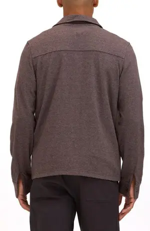 THREADS 4 THOUGHT Carter Relaxed Fit Brushed Jacquard Button-up Shirt - Cocoa