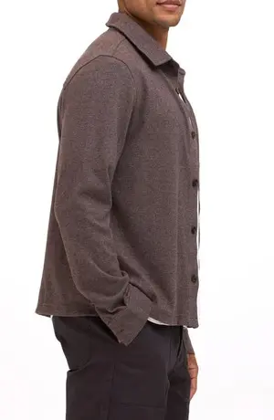 THREADS 4 THOUGHT Carter Relaxed Fit Brushed Jacquard Button-up Shirt - Cocoa
