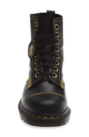 Dr. Martens Cappers 8-eye Cap Toe Leather Boot