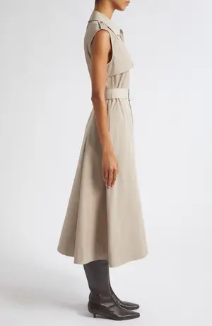 TOCCIN Gail Button Front Midi Dress