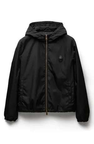 Versace Technical Twill Blouson Jacket With Medusa Plaque