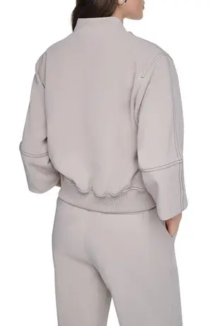 Dkny Contrast Stitch Jacket - Putty