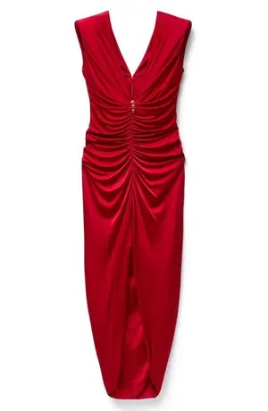 Versace Draped Liquid Jersey Gown
