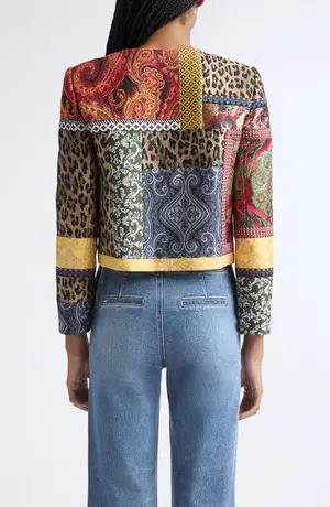 Alice + Olivia Kidman Patchwork Jacket