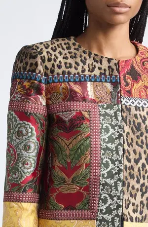Alice + Olivia Kidman Patchwork Jacket