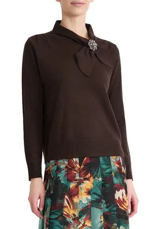 KASPER Pin Tie Sweater