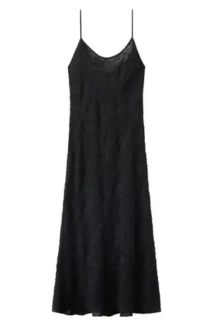 Mango Embroidered Chiffon Slipdress