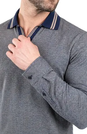 MACEOO Unknown Long Sleeve Cotton Polo
