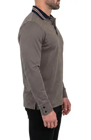 MACEOO Unknown Long Sleeve Cotton Polo
