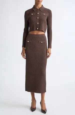TOCCIN Posie Collared Jacket - Espresso