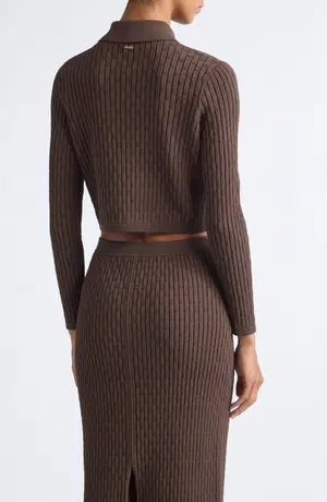 TOCCIN Posie Collared Jacket - Espresso