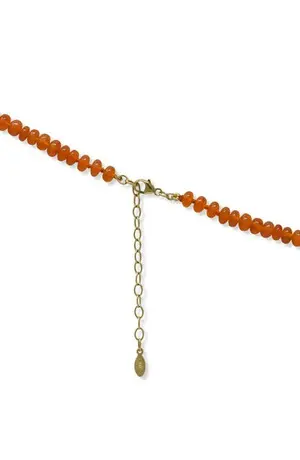 Anzie Boheme Smooth Carnelian Beaded Necklace