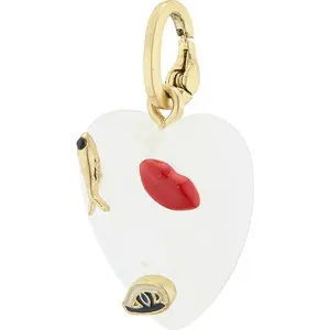 Clare V. Icon Heart Charm - Multi Color