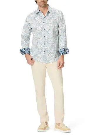 Robert Graham Foxboro Point Collar Knit Shirt - Multi