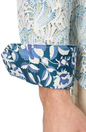 Robert Graham Foxboro Point Collar Knit Shirt - Multi