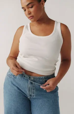 Warp + Weft The Big Easy Drawstring Wide Leg Jeans