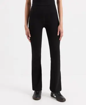 PACT Organic Cotton Contour Bootcut Leggings - Black