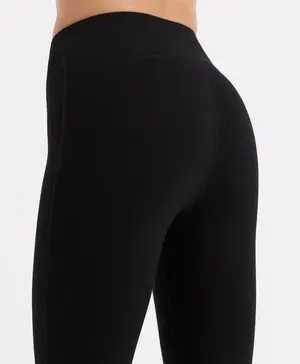 PACT Organic Cotton Contour Bootcut Leggings - Black