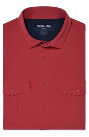 Mizzen+main Leeward Tailgate Performance Short Sleeve Button Up Shirt