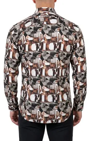 MACEOO Fibonacci Contemporary Fit Button-up Shirt