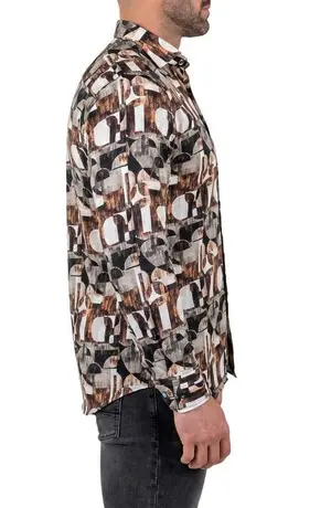 MACEOO Fibonacci Contemporary Fit Button-up Shirt