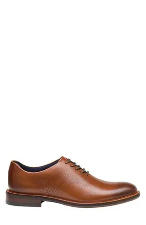 Johnston & Murphy Conard 2.0 Perforated Leather Oxford - Tan Full Grain