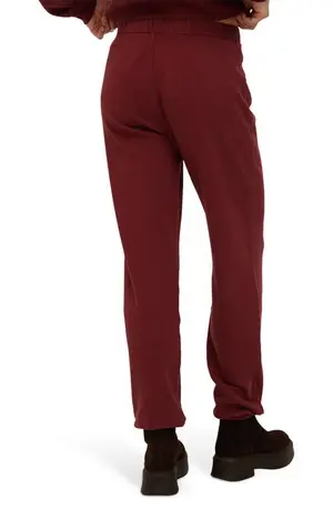 PROJECT SOCIAL T Mulholland Cotton Joggers - Dark Cherry