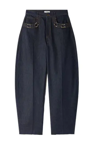 Sandro Barrel Jeans With Metal Details