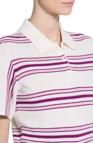 Theory Stripe Cashmere Polo